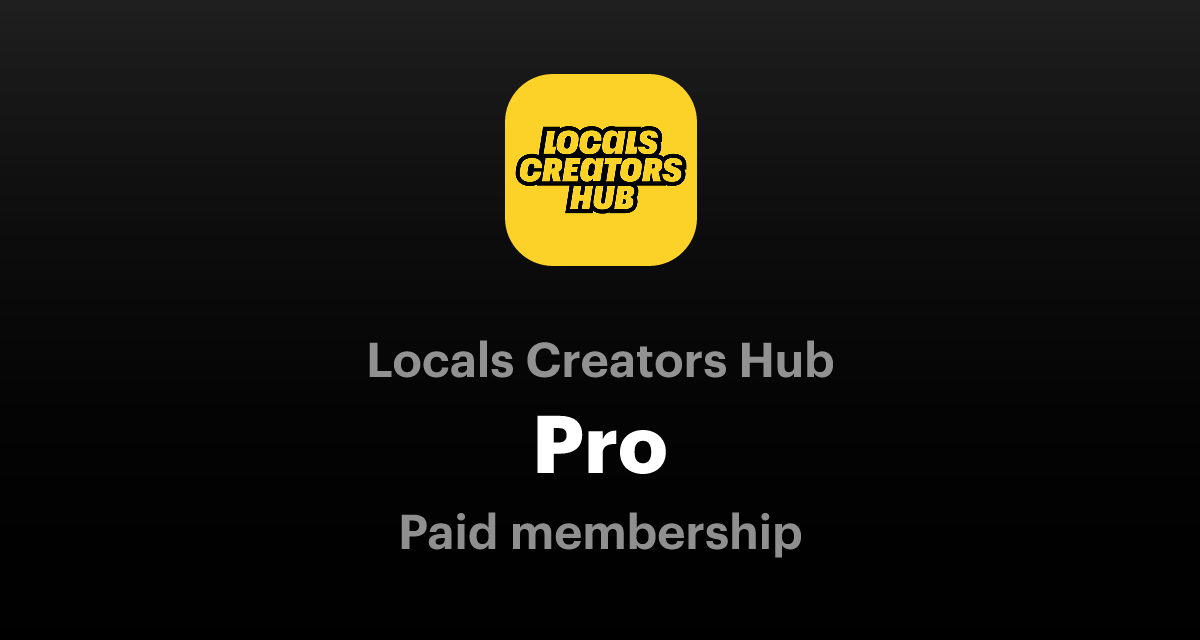 Pro by Locals Creators Hub