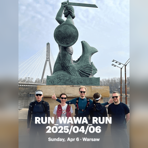 RUN_WAWA_RUN 2025/04/06, Śródmieście, Poland, Apr 6 2025